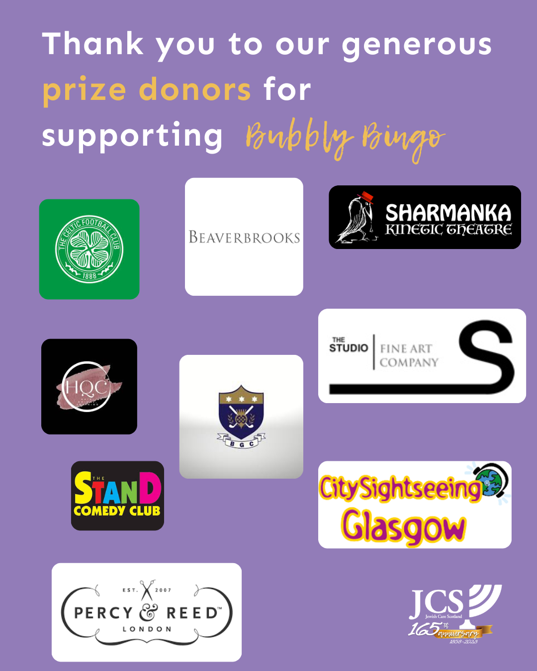 Bubbly Bingo 2025 – Jewish Care Scotland