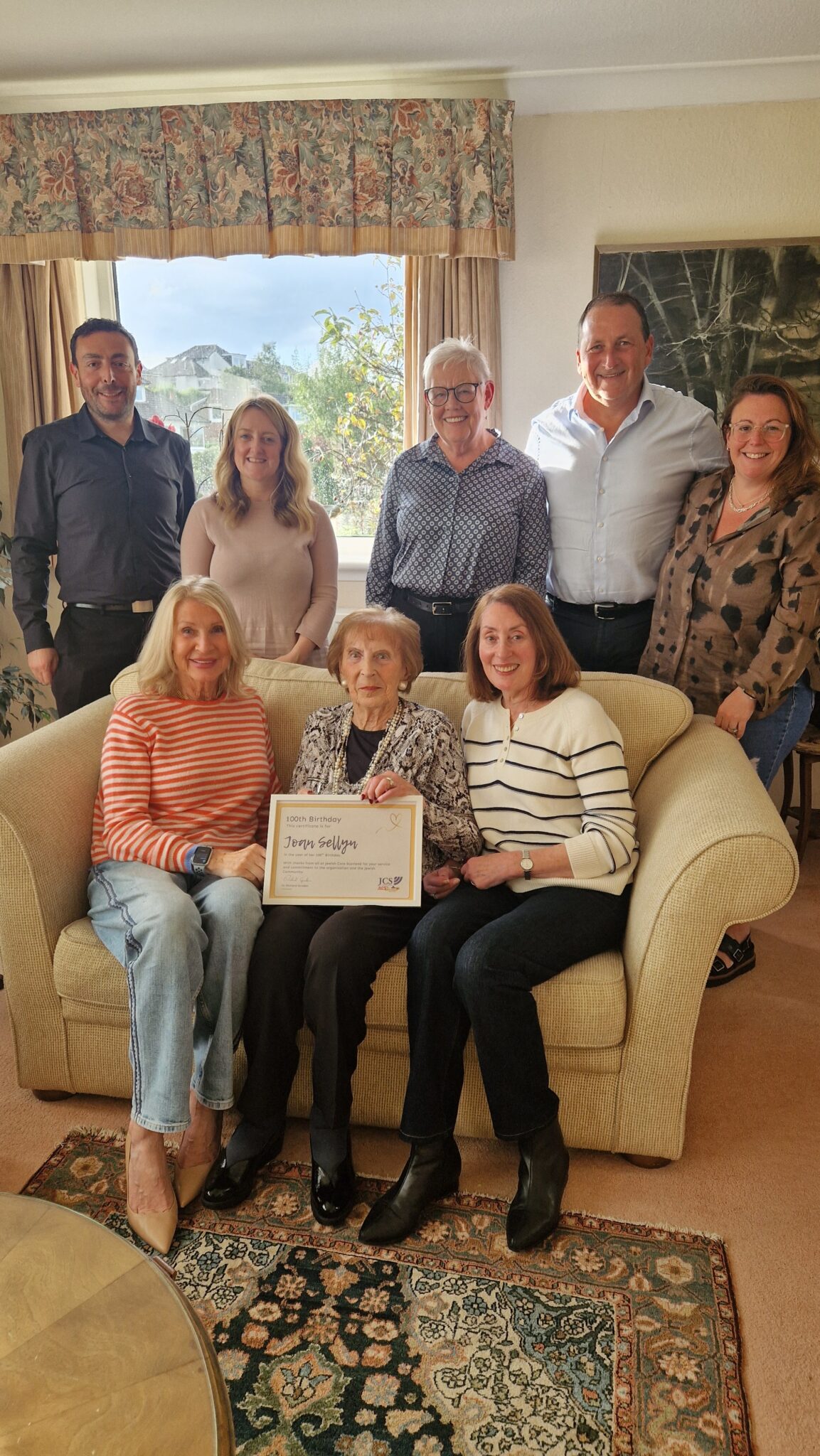 Celebrating Joan Sellyn’s 100th birthday – Jewish Care Scotland